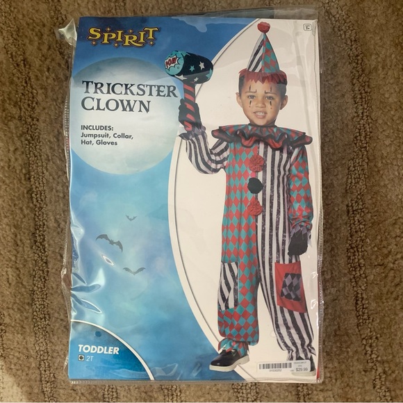 Spirit | Costumes | Spirit Halloween Trickster Clown Costume Jumpsuit ...